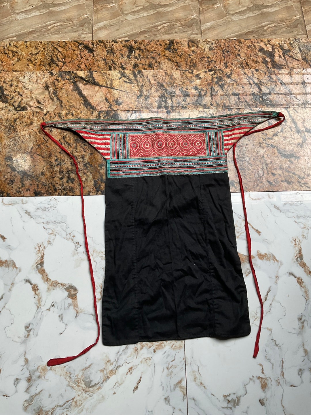 Vintage Tribal Hmong Embroidered Apron in Mai Chau Area,north of ...