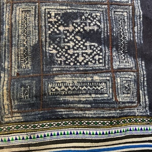 Vintage Tribal Hmong Batik Piece in Mu Cang Chai Village,north of ...