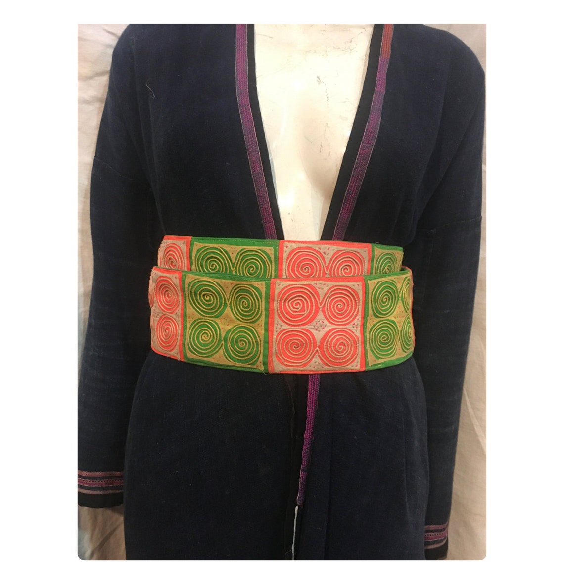 Vintage Tribal Flower Hmong Belt in the North of Vietnam - Etsy