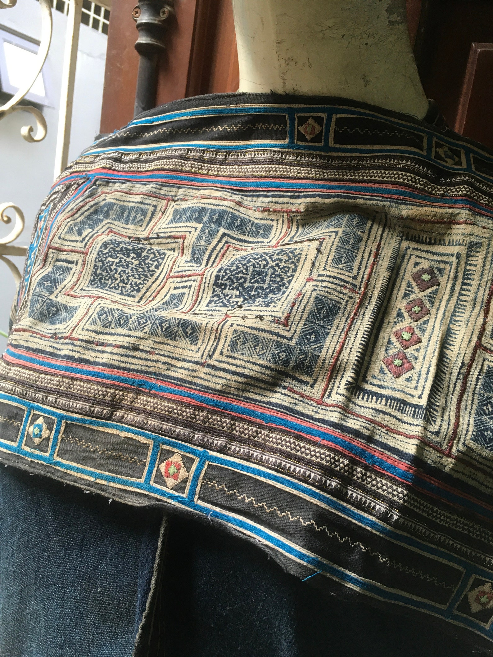 Vintage Tribal Hmong Batik Piece in Mu Cang Chai Villagenorth - Etsy