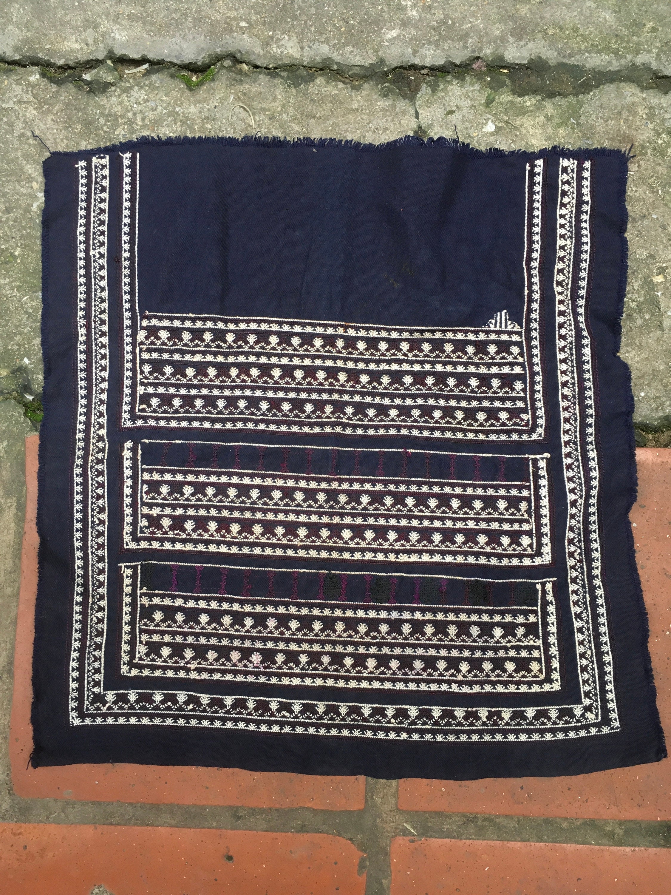 Vintage Tribal Red Dao Embroidery Piece in Sapa Area in the - Etsy