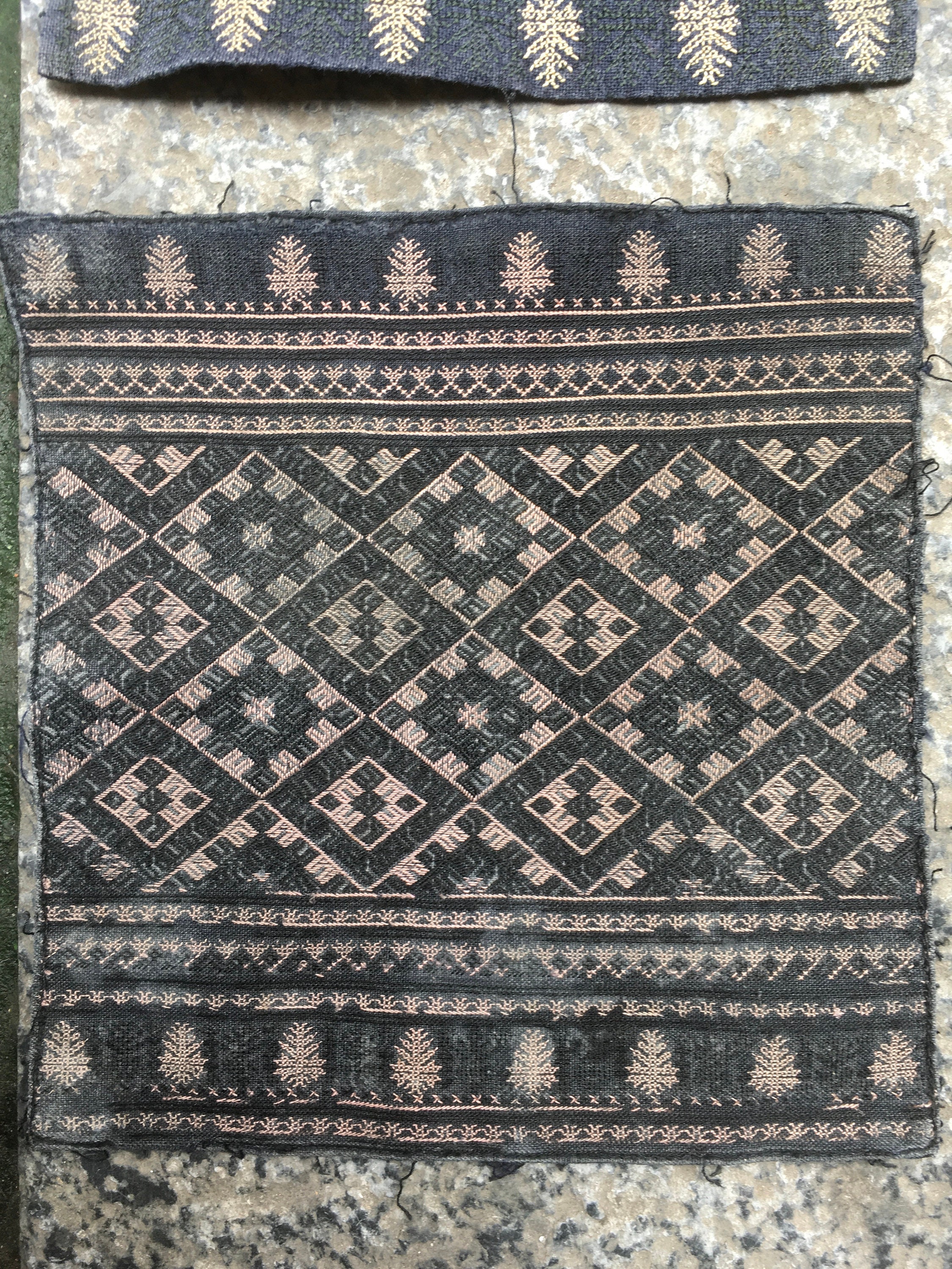 Vintage Tribal Red Dao Embroidery Silk Cotton Piece in Sapa - Etsy