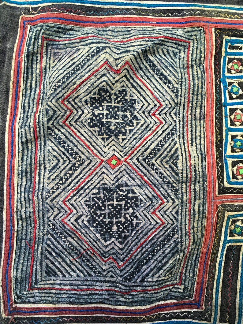 Vintage Tribal Hmong Batik Piece in Mu Cang Chai Villagenorth | Etsy