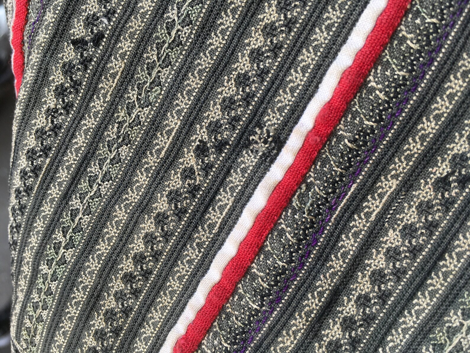 Vintage Tribal Red Dao Embroidery Piece in Hagianng Province - Etsy