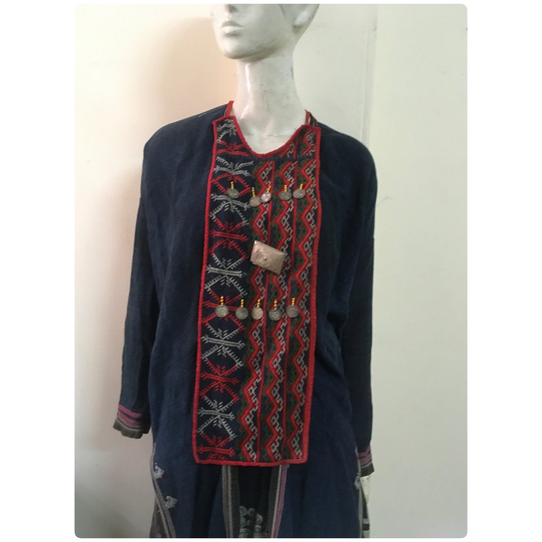 Vintage Tribal Red Dao Women Necktie in the North of Vietnam - Etsy