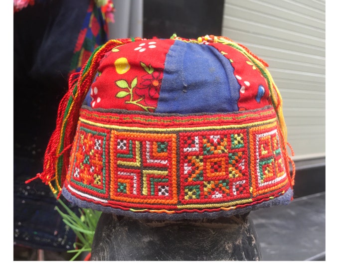 Vintage Tribal Dao Children's Hat in the North of Vietnam - Etsy