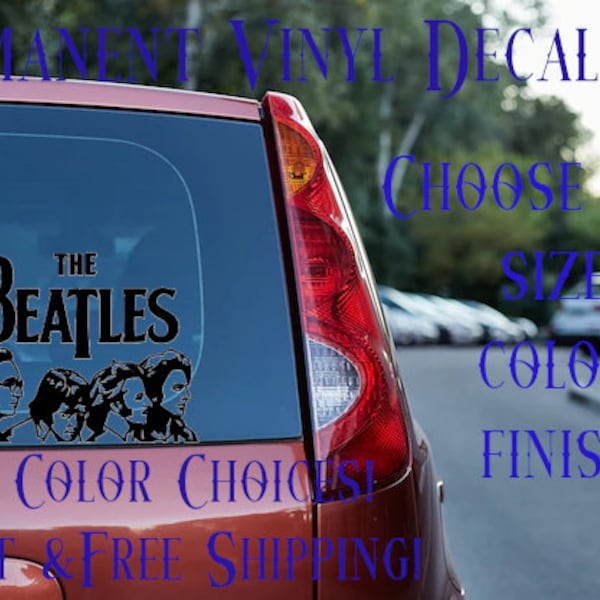Beatles Car Decal - Etsy