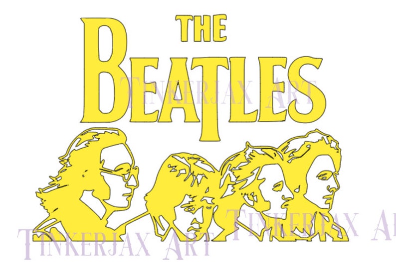 Beatles Silhouette Logo Vinyl Car Truck Laptop Decal Permanent Choose ...