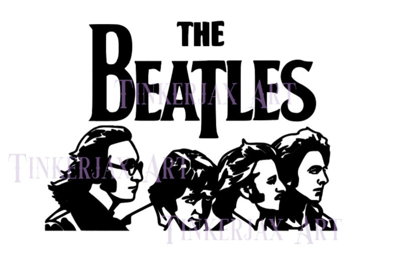 Beatles Silhouette Logo Vinyl Car Truck Laptop Decal Permanent - Etsy