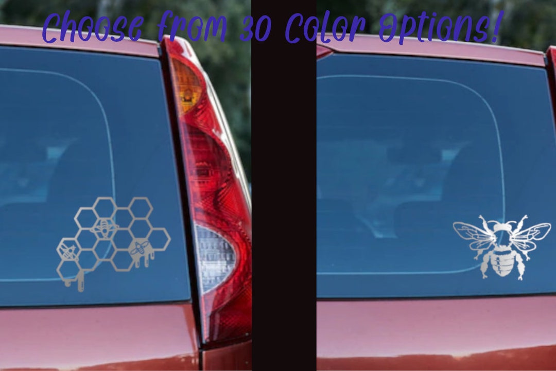 Honeybee OR Honeycomb Apiarist Beekeeper Choose From 30 Colors Vinyl ...