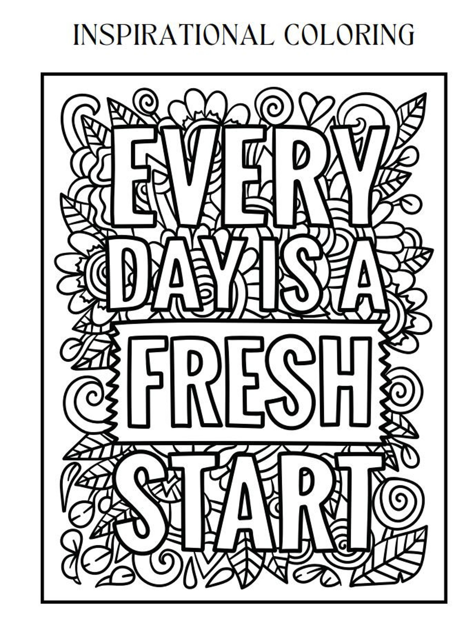 DIGITAL DOWNLOAD | Inspirational Coloring Pages for Sobriety Recovery ...