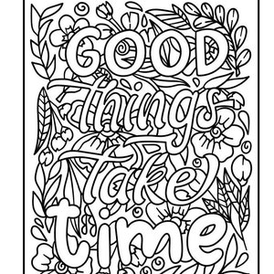 DIGITAL DOWNLOAD | Inspirational Coloring Pages for Sobriety Recovery ...
