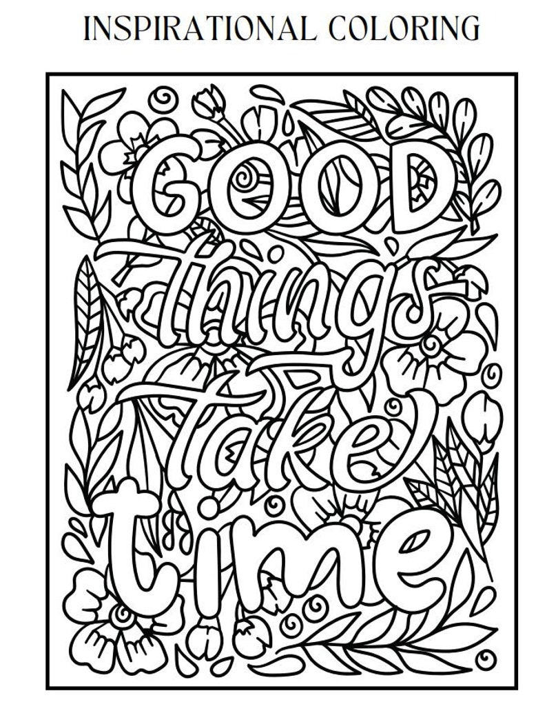 DIGITAL DOWNLOAD | Inspirational Coloring Pages for Sobriety Recovery ...
