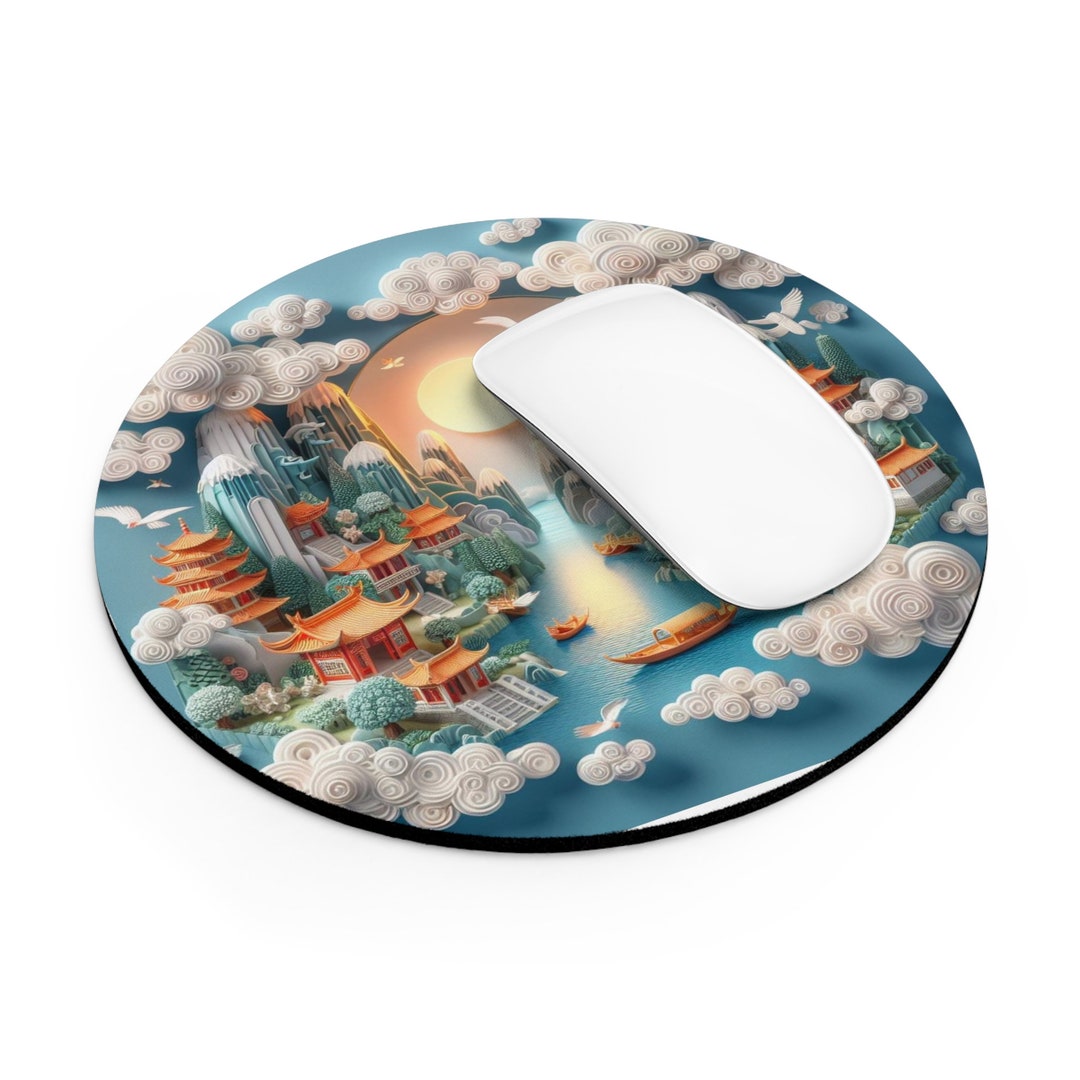 Beautiful Whimsical Chinese Inspired Art Old Village Design Custom ...