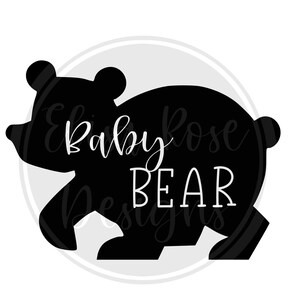 Baby Bear Digital Download Instant Download, SVG, PNG, Cut Files ...