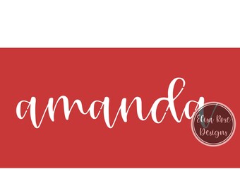 Custom Last Name Stencil - Etsy