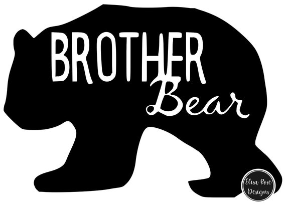 Brother Bear Digital Download Black Bear Brown Bear SVG - Etsy