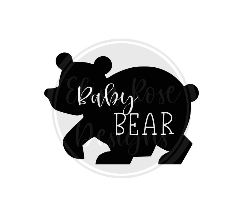 Baby Bear Digital Download Instant Download, SVG, PNG, Cut Files ...