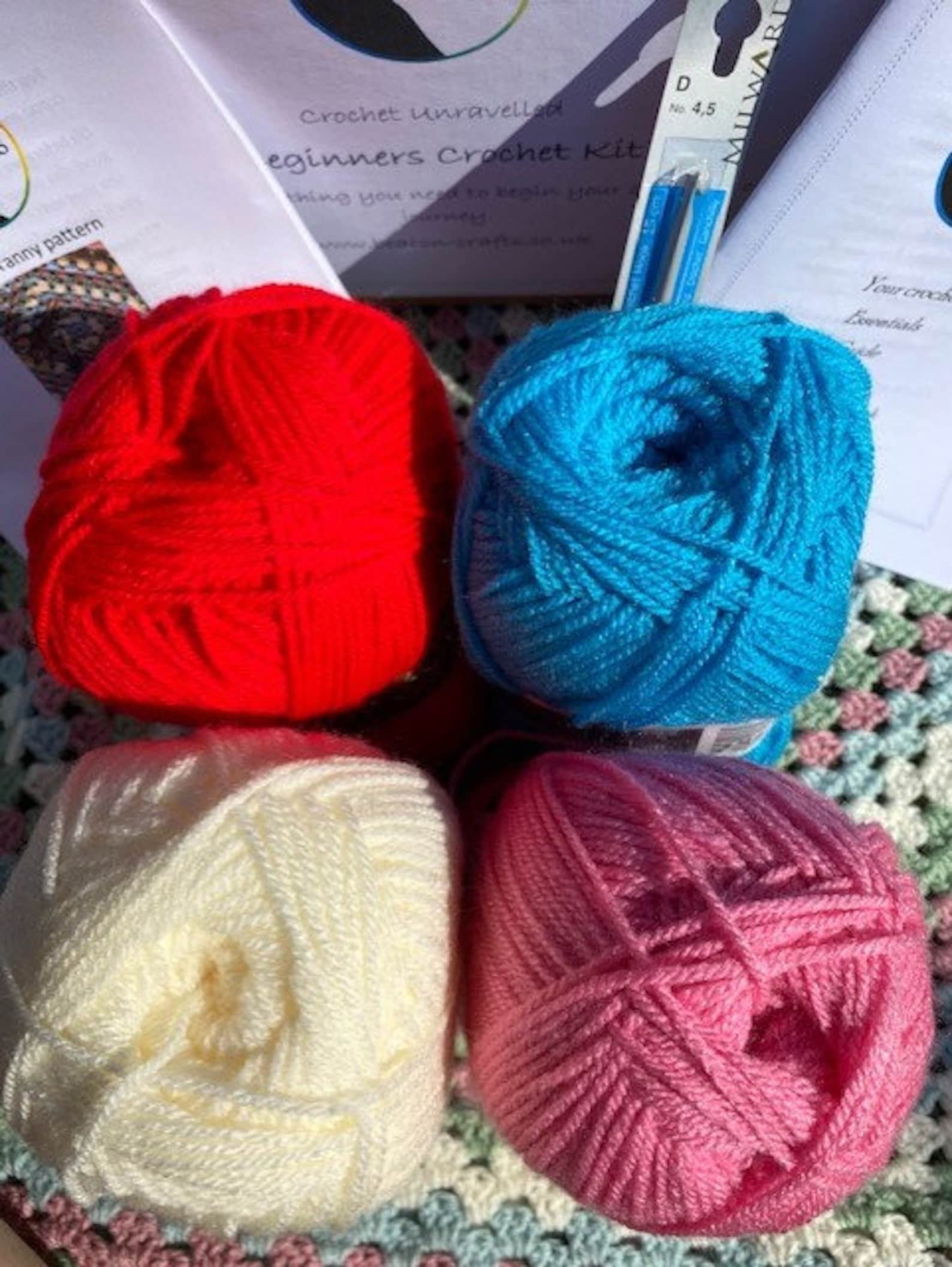 Learn to Crochet Beginners Crochet Kit Starter Box With | Etsy