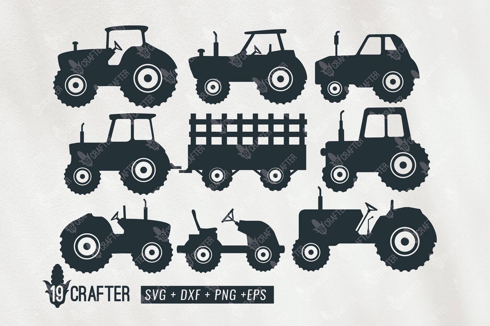 Tractor Svg Bundle, Farm Tractor Svg, Detail Quality Tractor, Vintage ...
