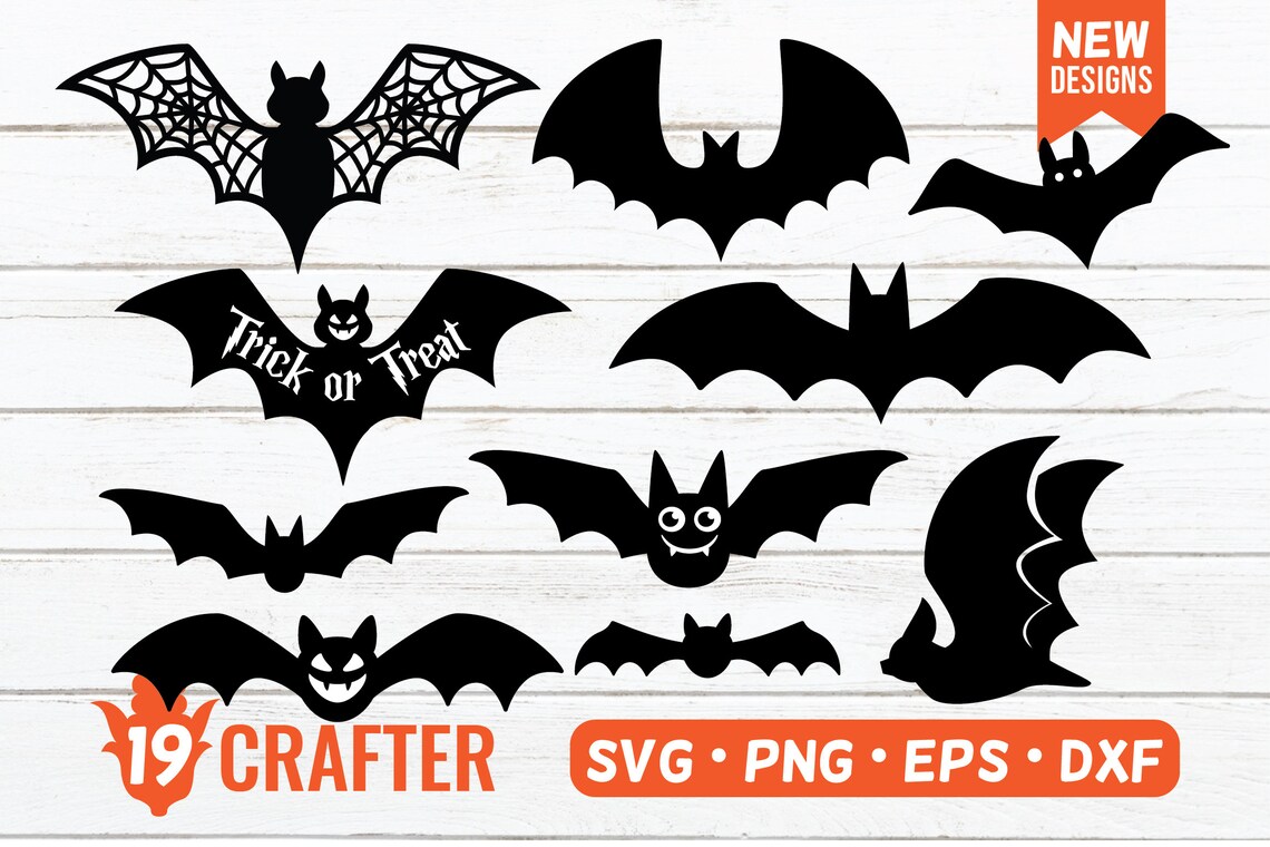 Halloween Bats SVG Bundle Vol 2. Halloween Bats Door Hanger - Etsy