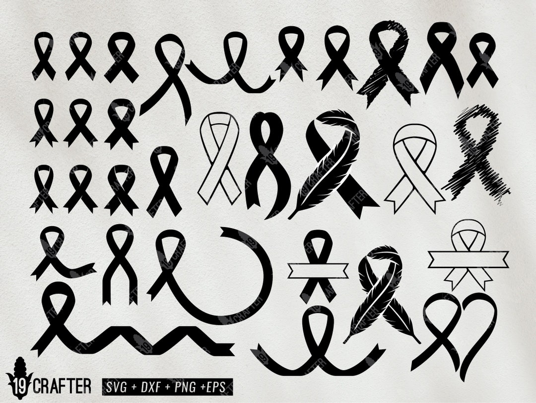 Awareness Ribbon Svg, Awareness Feather Ribbon Svg, Assorted Awareness ...