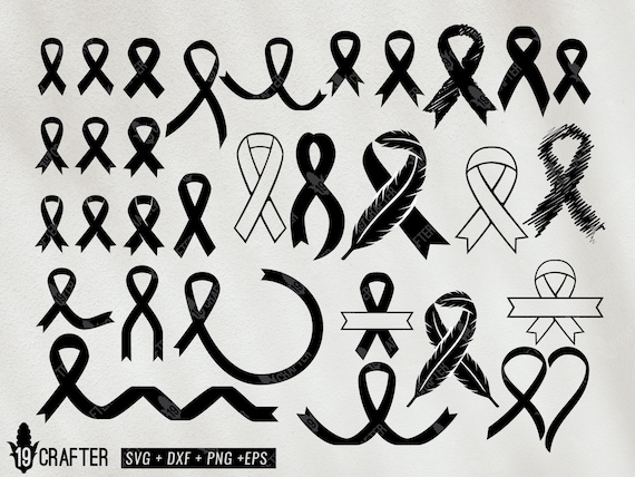 Awareness Ribbon Svg Awareness Feather Ribbon Svg Assorted - Etsy