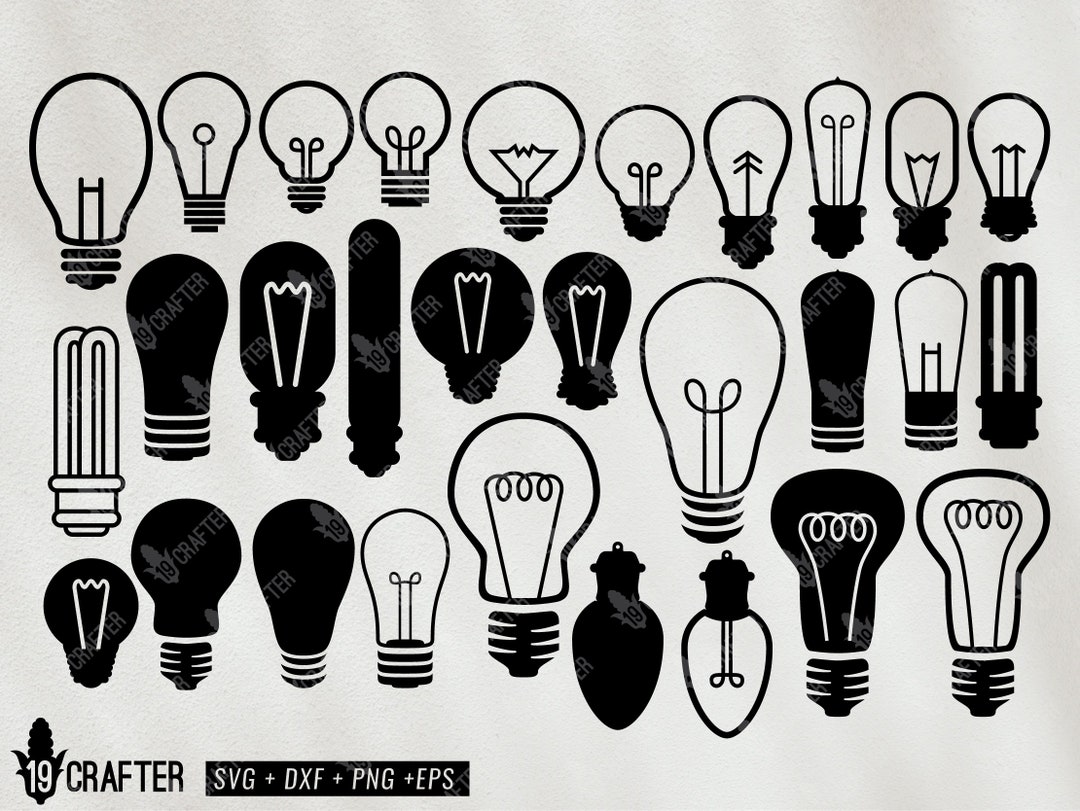 Light Bulb Svg Bundle Lamp Bulb Truck Svg Assorted Various - Etsy