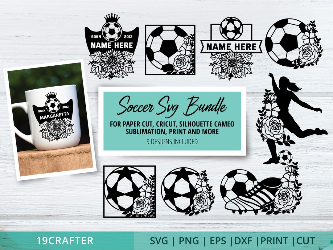 Soccer Svg Bundle, Football Svg, Soccer Clipart , Cricut and Silhouette ...