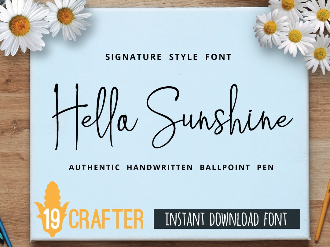 Hampton Signature Hand Written Font, Greeting Card Script SVG Font ...