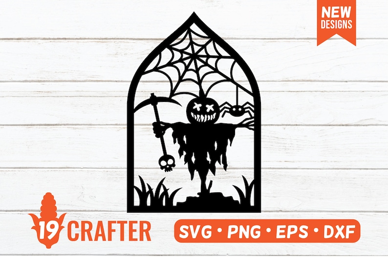 Halloween Scenes SVG Bundle. Halloween Laser Cut Window and Door Decor ...