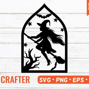 Halloween Scenes SVG Bundle. Halloween Laser Cut Window and Door Decor ...