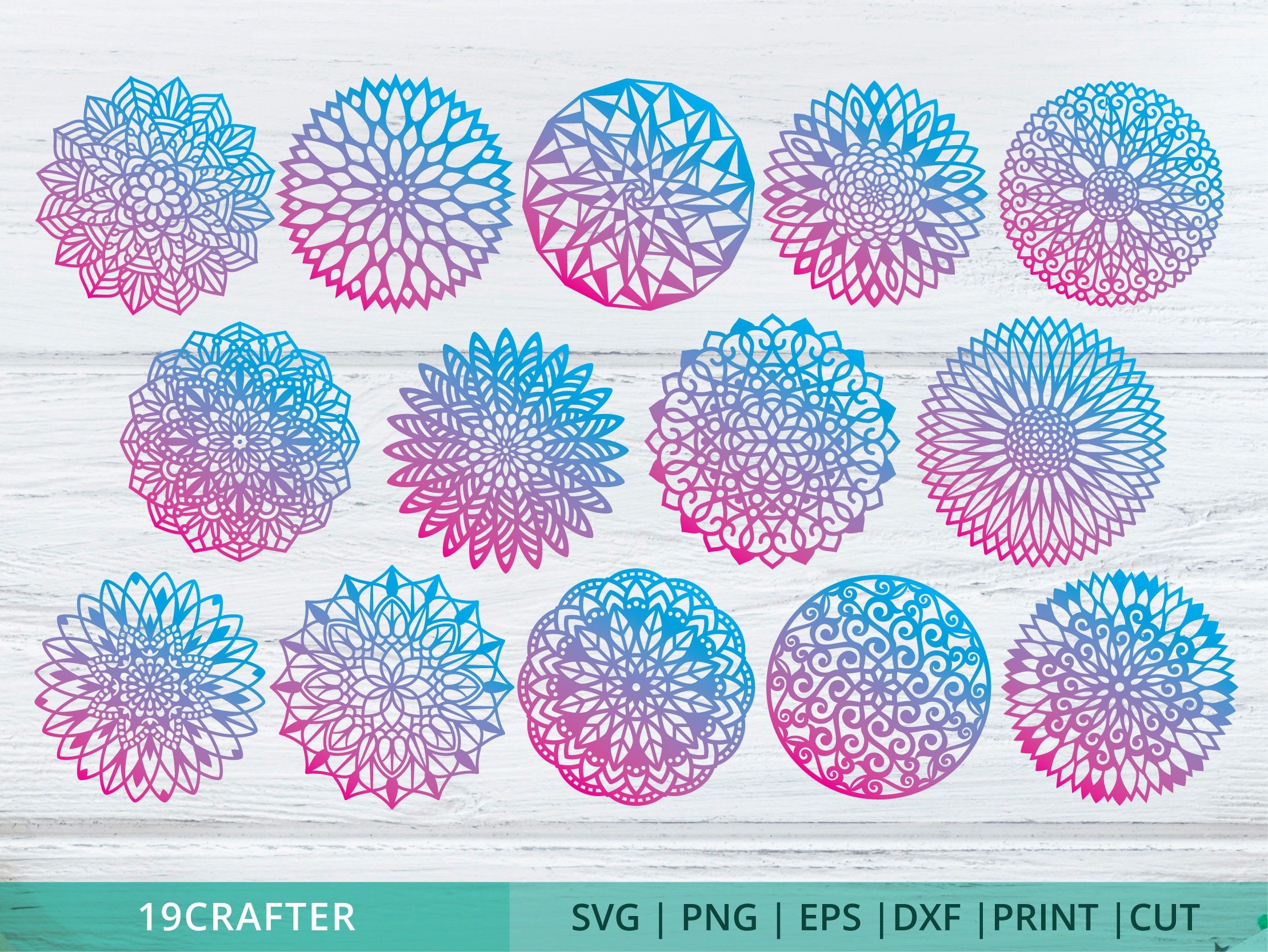 Mandala Svg Bundle Mandala Decoration Paper Cut Mandala - Etsy