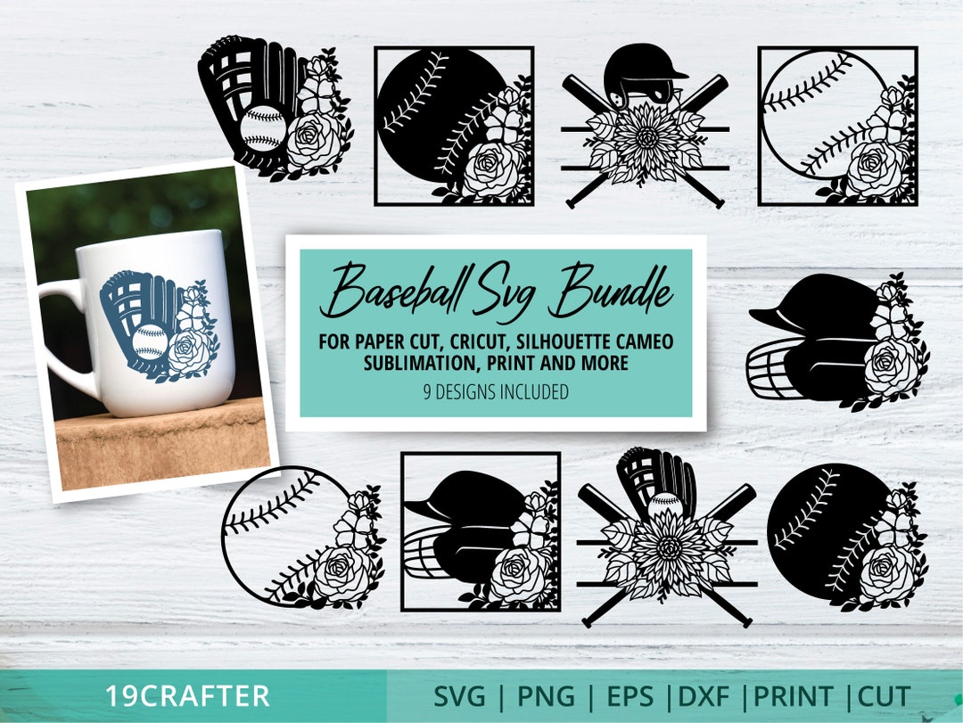 Baseball SVG Bundle, Baseball Bat SVG, Baseball Ball SVG, Baseball ...