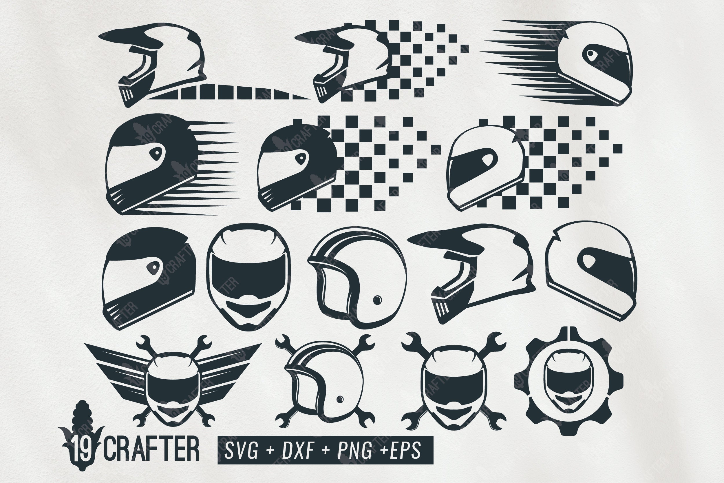 Helmet Svg Bundle, Helmet Racing Svg, Cross Wrench Old Helmet ...