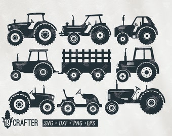 Tractor Bundle Svg Tractor Svg Tractor Cut File Tractor - Etsy