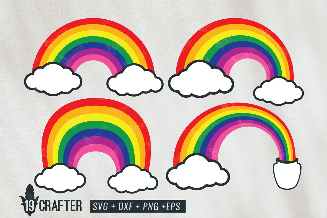 Rainbow Svg, Rainbow Svg Bundle, Layered Rainbow Svg, Layered Svg ...
