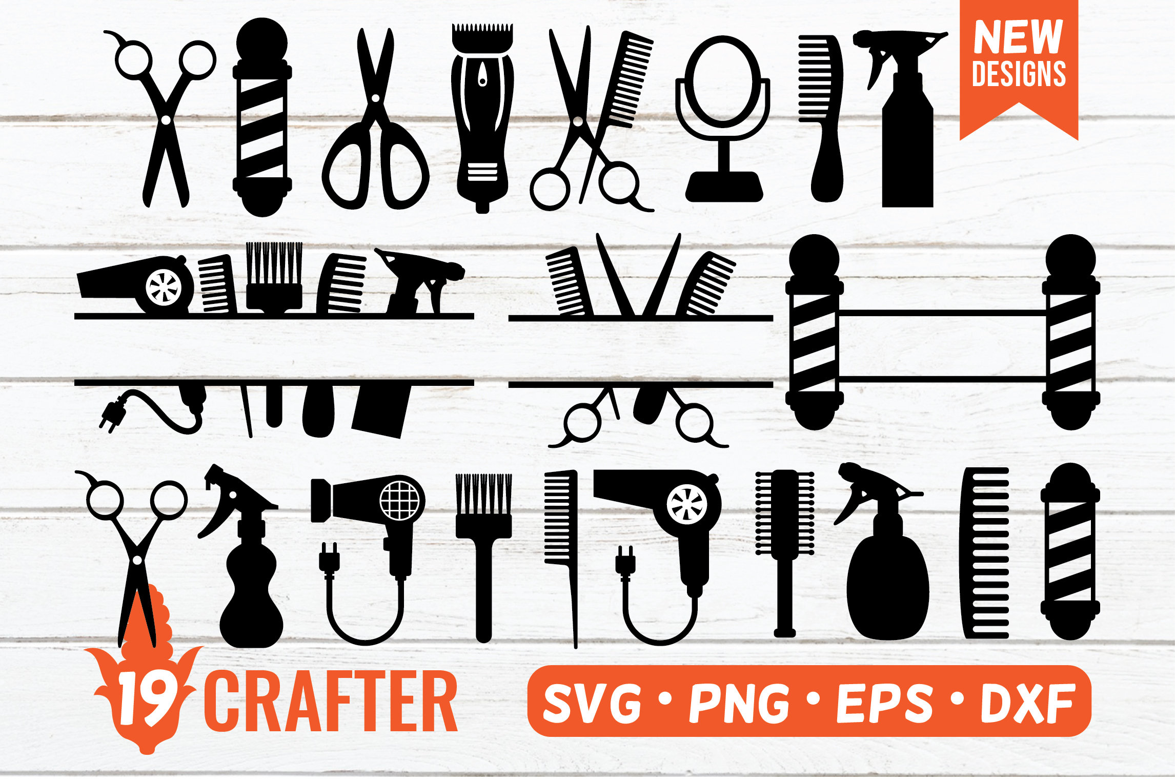 Salon Hair Dresser Utensils SVG Bundle. Barber Hair Stylist SVG ...