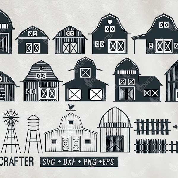 Barn Silhouette - Etsy