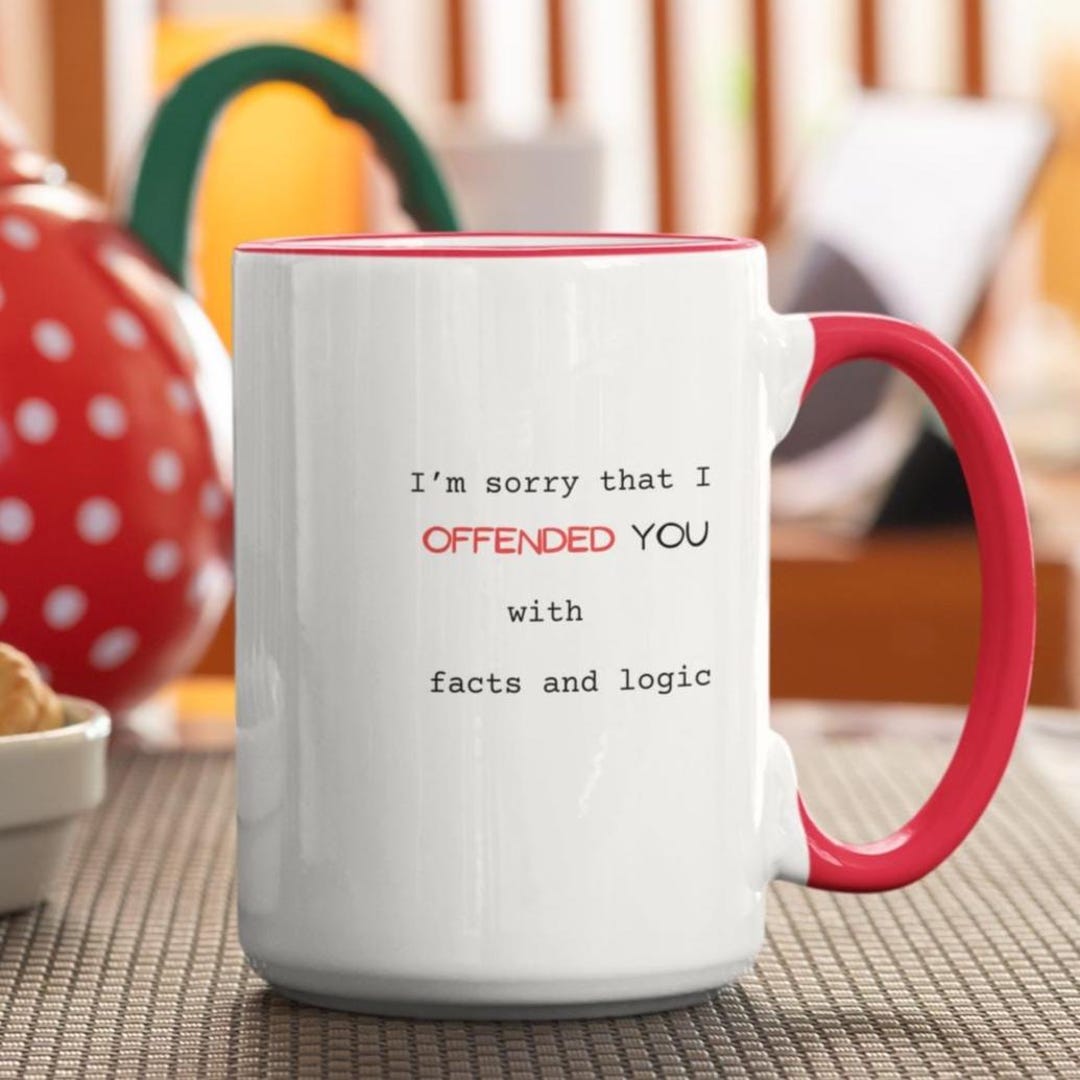 Funny "facts & Logic" Coffee Mug – Sarcastic Debate Gift - Etsy
