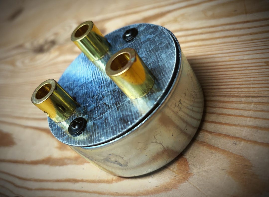 Conduit Box Ceiling Rose 3way With Gold Cord Grips Included Handmade - Etsy