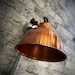 Aged Copper Conduit Box Picture Light E14 Dome Metal Shade - Etsy UK