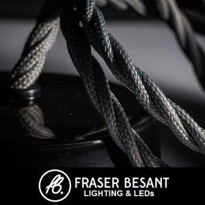 Elephant Grey Twisted 3 Core Lighting Cable - Etsy