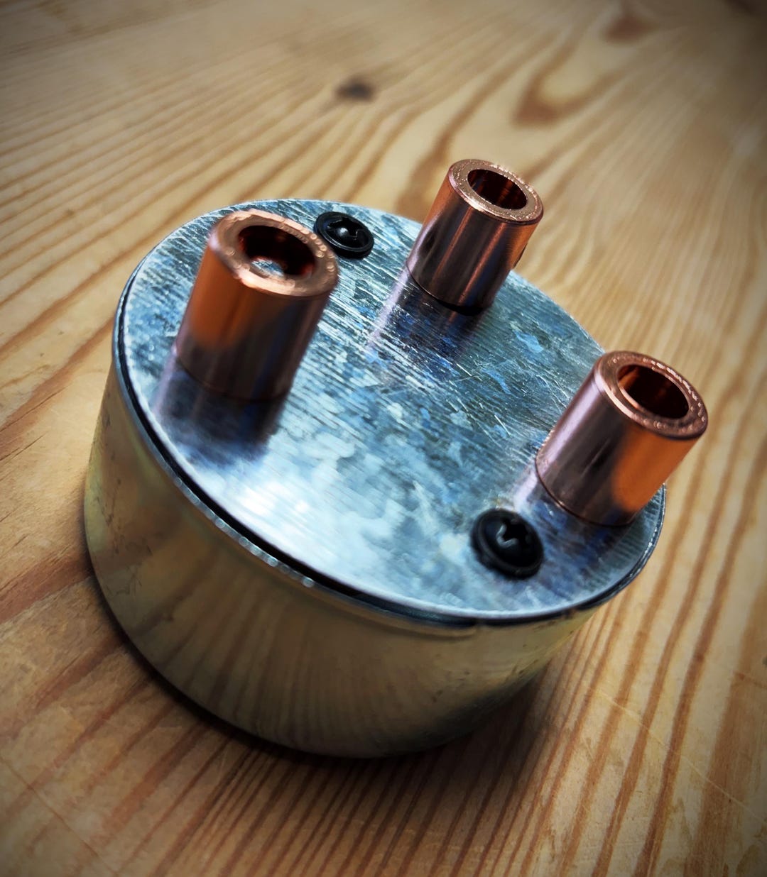 Conduit Box Ceiling Rose 3 Way With Copper Cord Grip Included Handmade ...