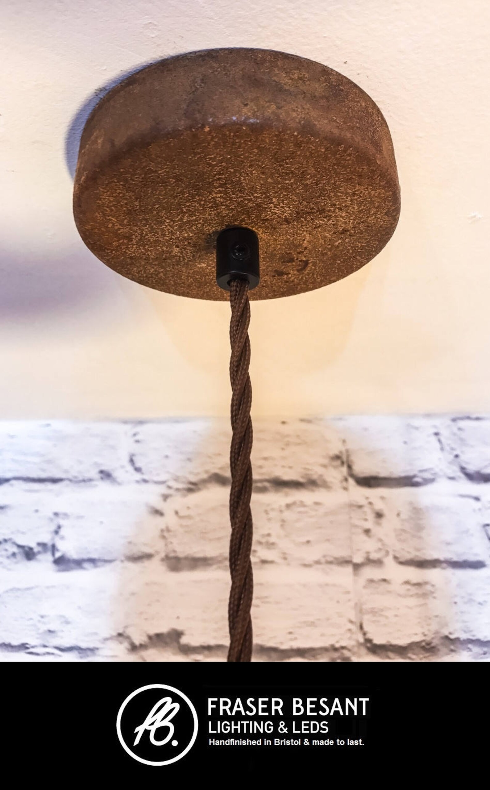 Rusted Metal 380mm Pendant Light Set - Etsy