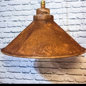 Rusted Metal 380mm Pendant Light Set - Etsy
