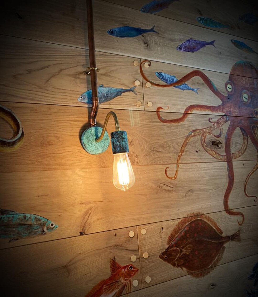 Verdigris Copper Adjustable Reading Wall Light - Etsy UK