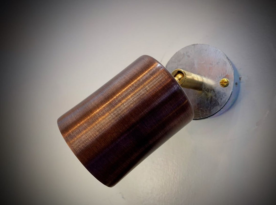 Conduit Box Lighting Aged Copper GU10 Adjustable Spotlight Handmade - Etsy