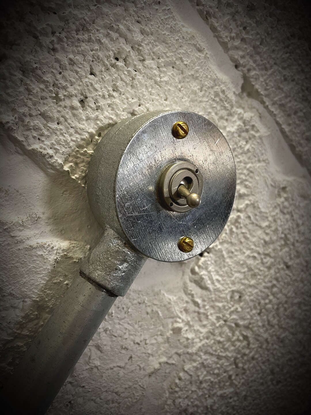 Conduit Box Toggle Switch in Brushed Chrome Finish - Etsy UK