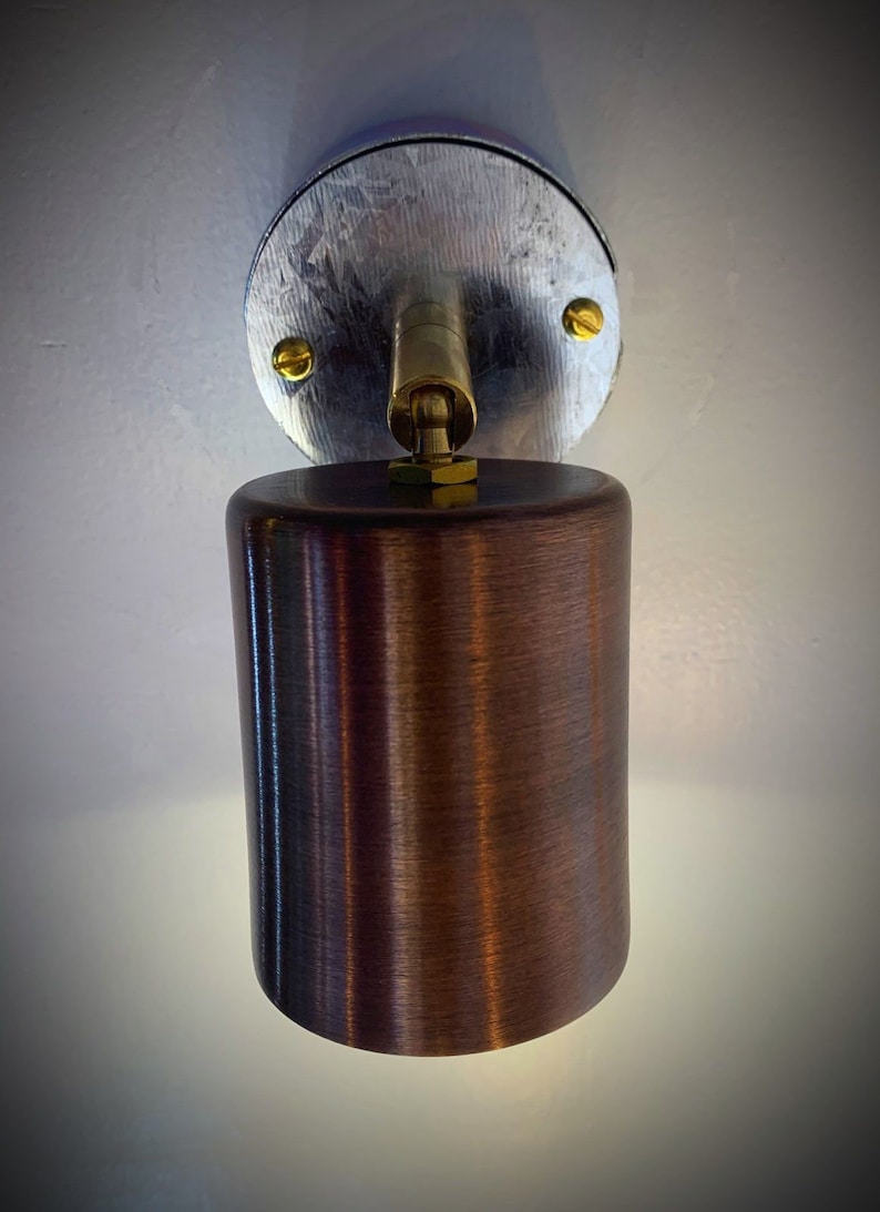 Conduit Box Lighting Aged Copper GU10 Adjustable Spotlight - Etsy